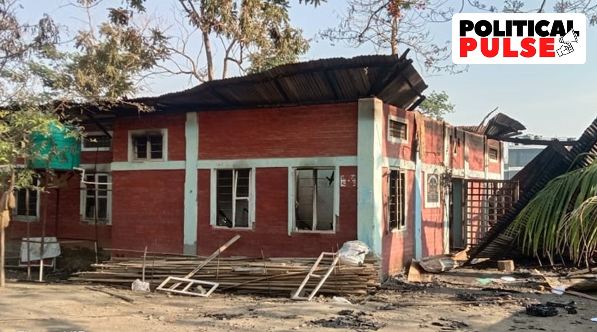Forest office set on fire, night curfew imposed in Manipur’s ...