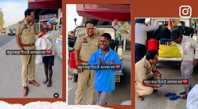 Watch: Punjab policeman gives new clothes and slippers to ragpicker ...