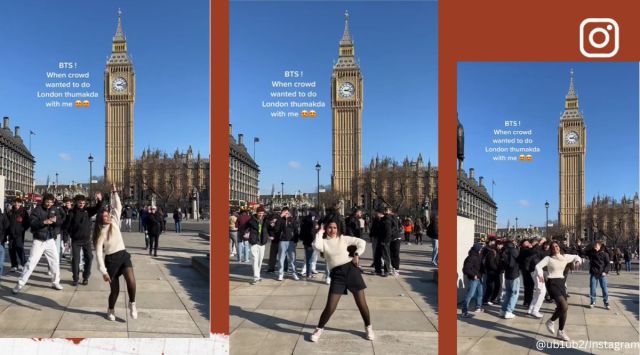 Watch: Woman dances to ‘London Thumakda’ in front of Big Ben. Crowd ...