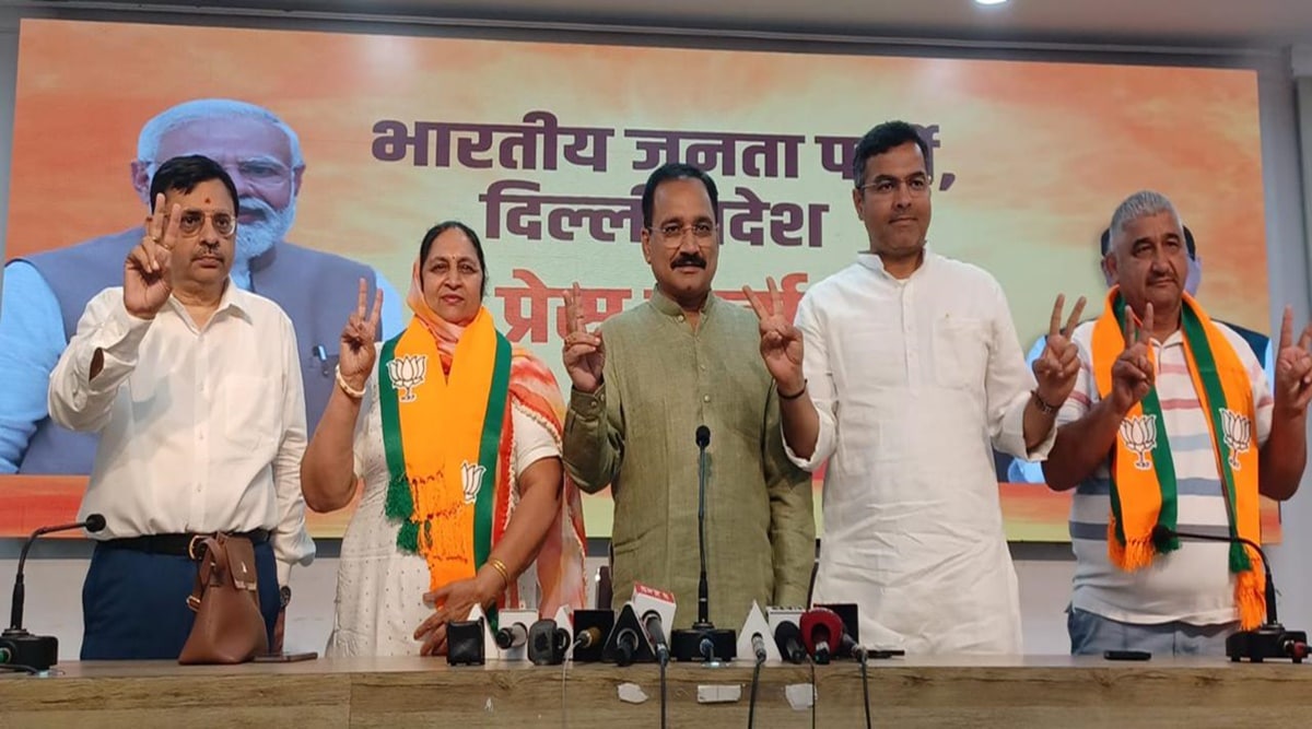 Two days ahead of mayoral polls, AAP councillor joins BJP | Delhi News - The Indian Express