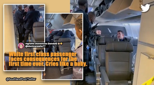 Watch Passenger Has Altercation With Airline Staff Forcibly Removed