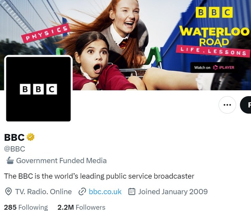 BBC objects to Twitter’s move to label it as ‘government-funded media ...