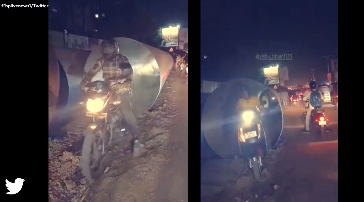 Bikers’ innovative —and illegal — way of beating traffic amuses ...