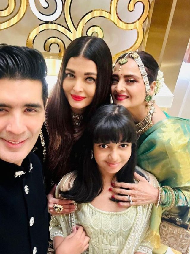 When Rekha hugged Aaradhya, posed with Aishwarya Rai | The Indian Express