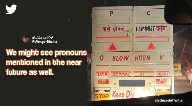 This aspirational slogan on a truck has netizens in a flux | Trending ...