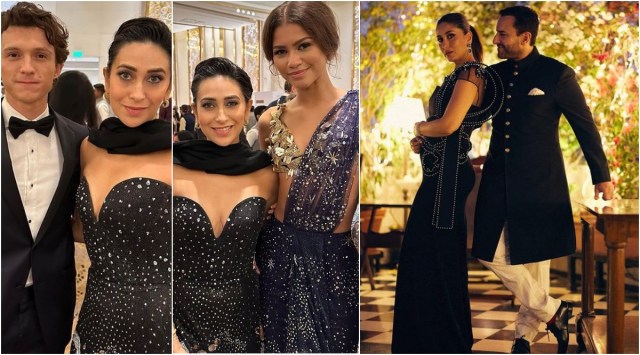 Karisma Kapoor poses with Tom Holland and Zendaya, Kareena shares ...