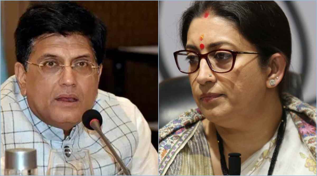 Tenures of OSDs to ministers Piyush Goyal, Smriti Irani curtailed ...
