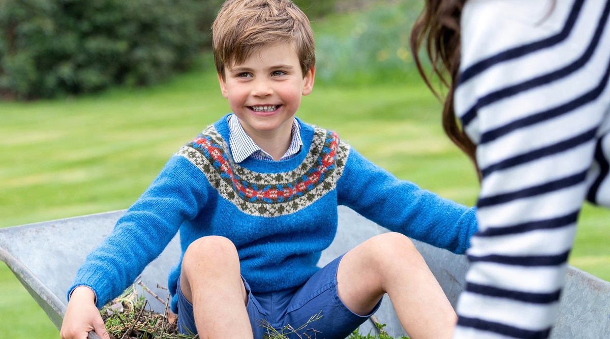 Prince Louis seen enjoying wheelbarrow ride in latest photographs ...