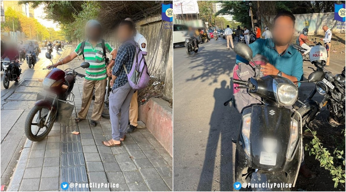 Beware, ‘footpath riders’. Pune police is watching you! | Pune News ...