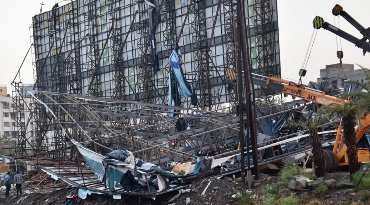 Hoarding collapse in PCMC area rings alarm bells in Pune; PMC asks ...
