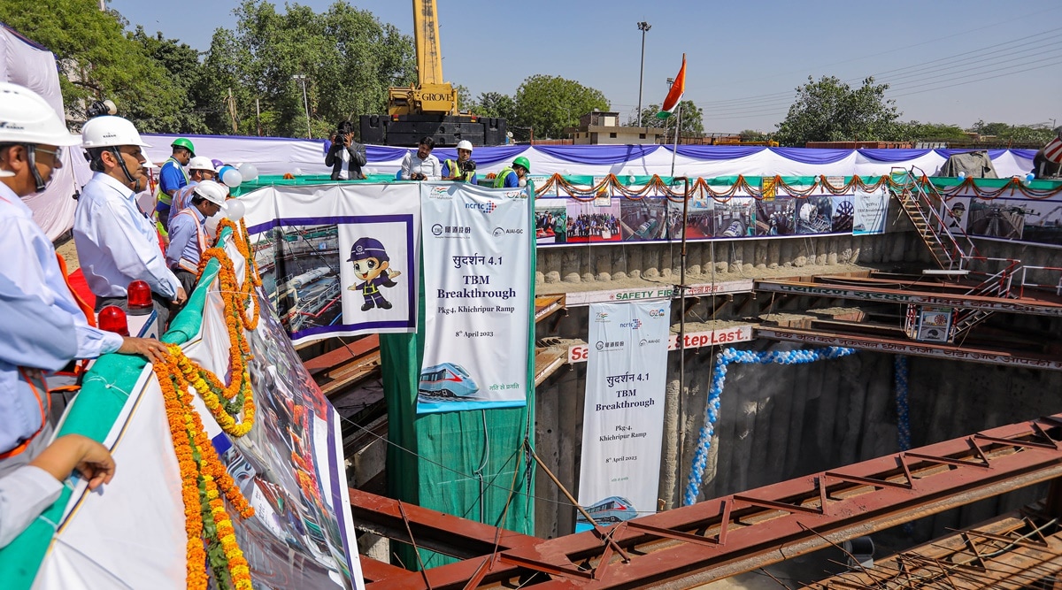 Delhi-Meerut RRTS project achieves first tunnel breakthrough | Delhi ...