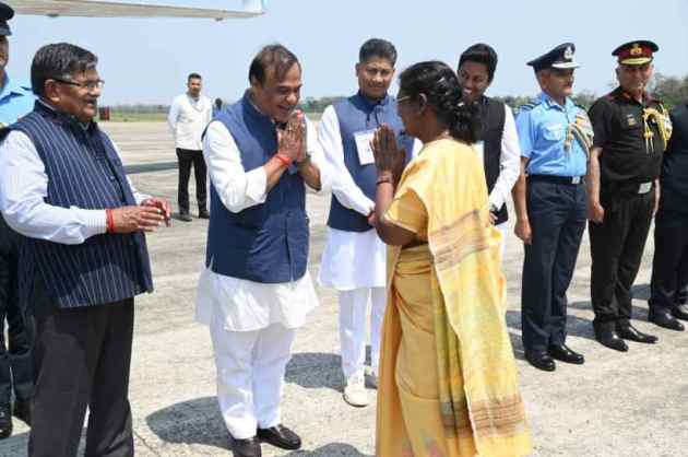 At Assam’s Tezpur, President Droupadi Murmu takes maiden sortie in ...