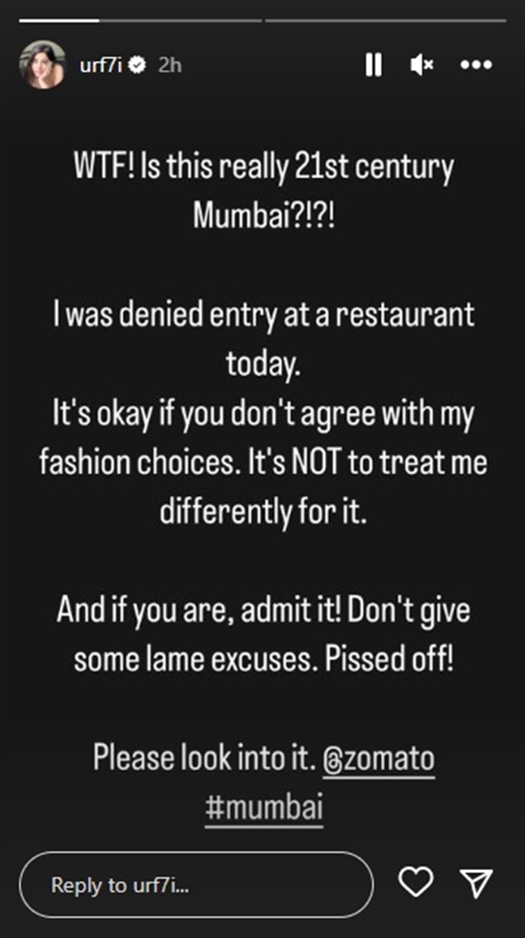 Uorfi Javed calls restaurant manager ‘Uorfi Javed hater’ in new ad ...