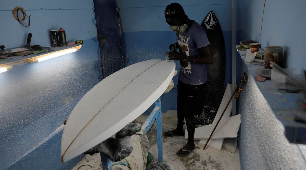 Senegalese entrepreneur creates first locally made surfboards | Life ...