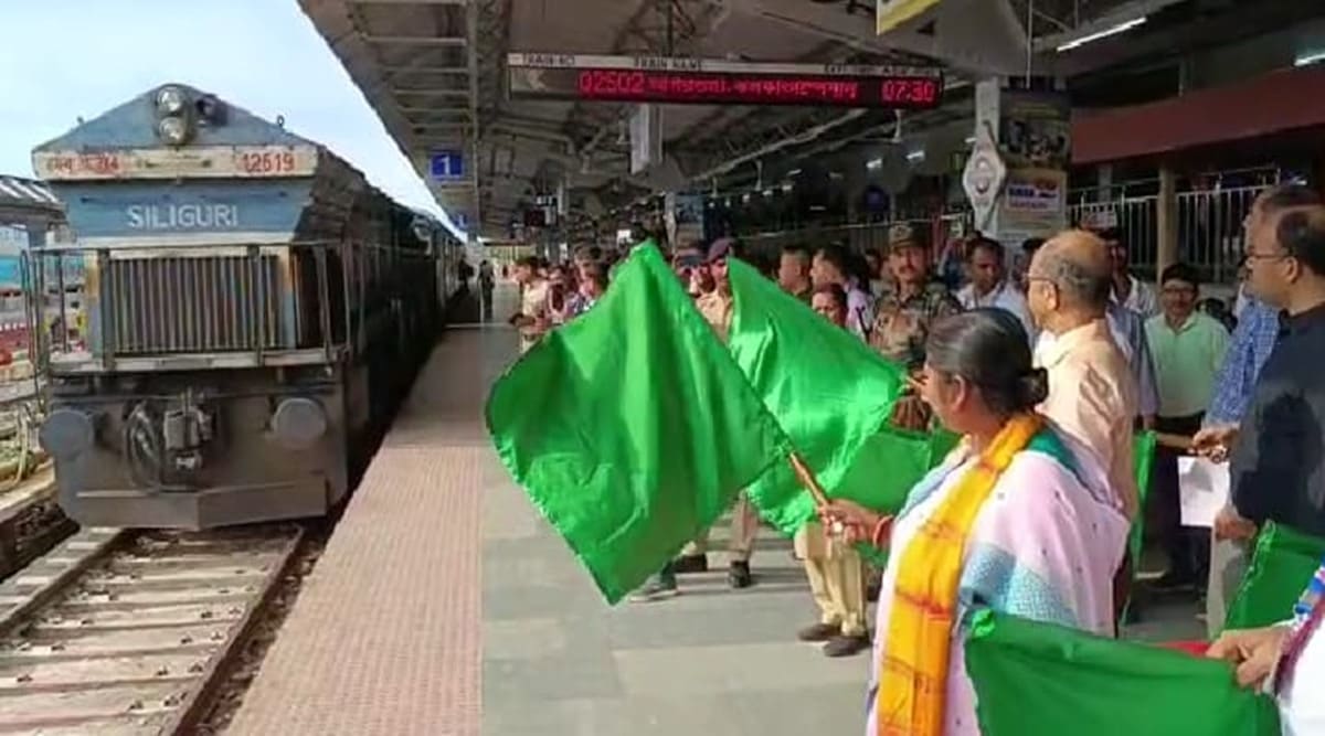 Union minister Pratima Bhoumik flags off Agartala-Kolkata train, says ...
