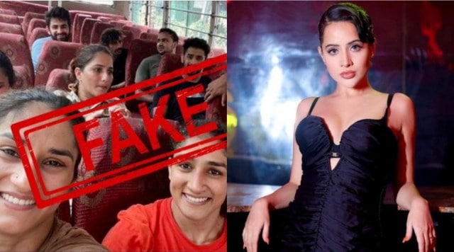 Uorfi Javed comments on morphed pictures of wrestlers Sangeeta and ...