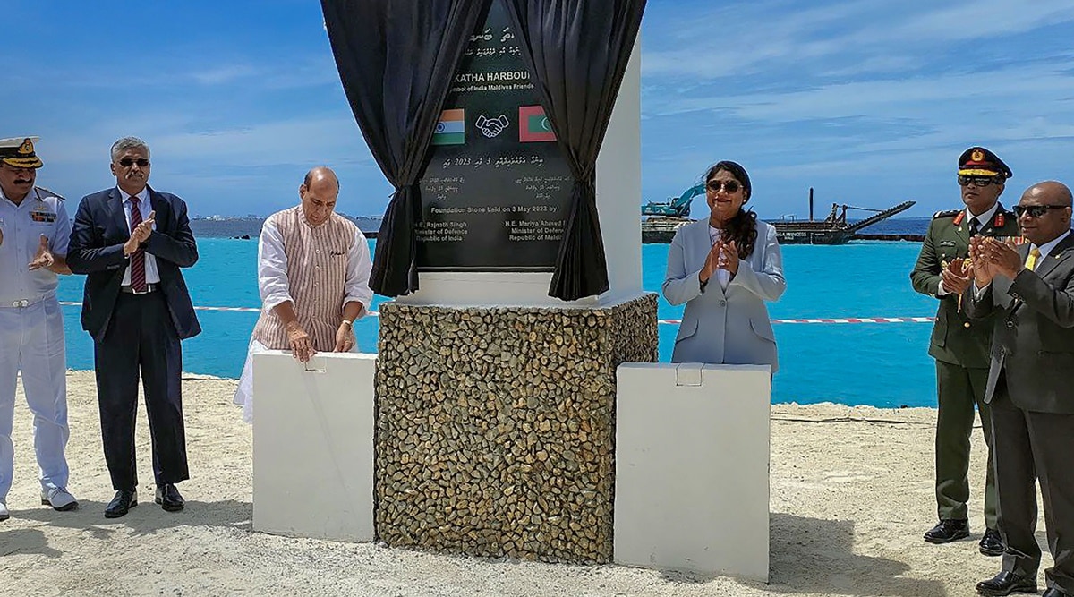 Rajnath, Maldives minister launch Delhi-assisted harbour construction ...
