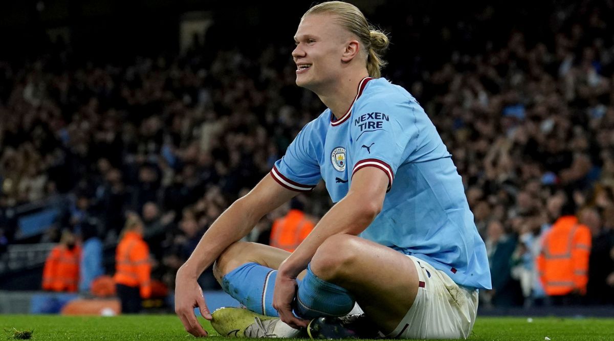 As Erling Haaland breaks goals record, Pep Guardiola issues warning ...