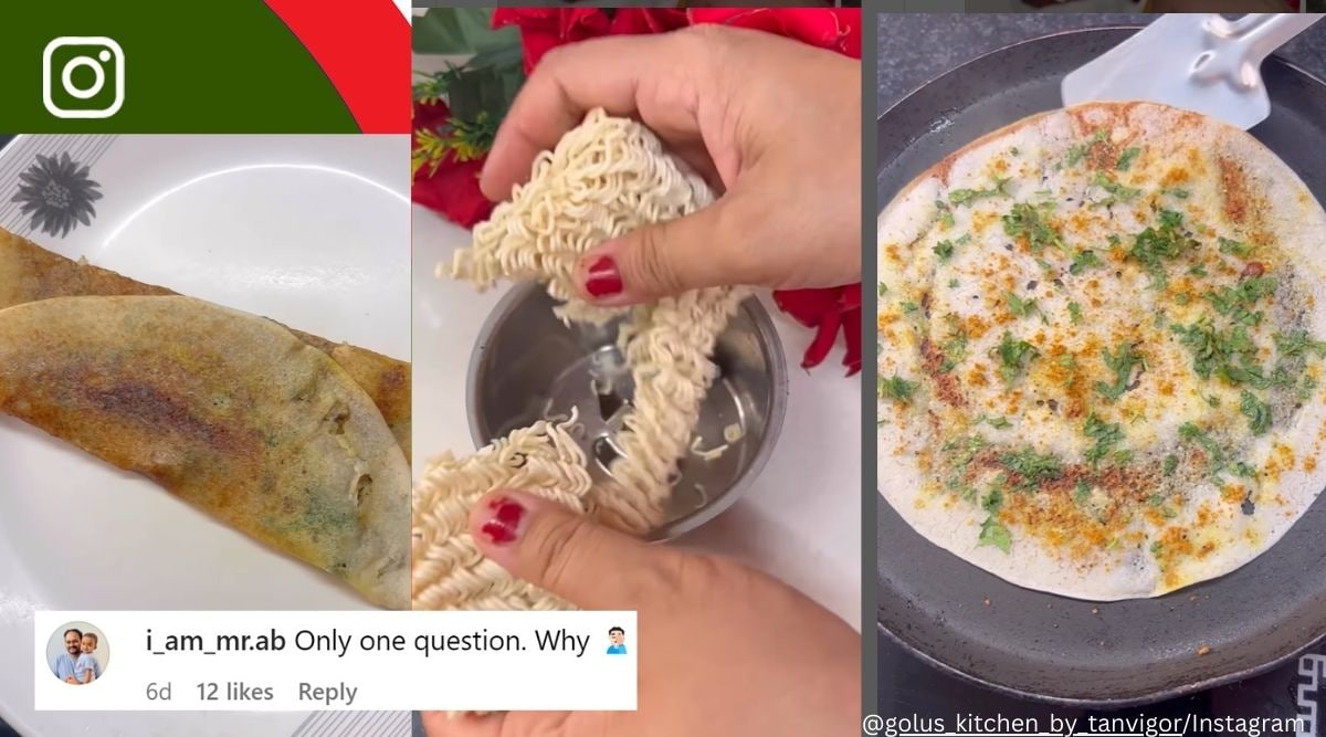 Watch: Food blogger makes dosa from Maggi noodles; netizens puzzled | Trending News - The Indian ...