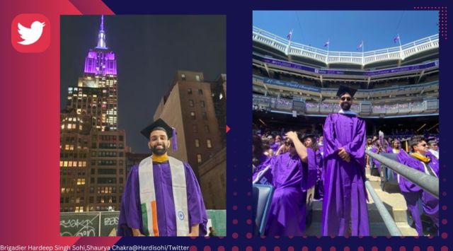 Armyman’s son flaunts colours of Indian flag during graduation ceremony ...