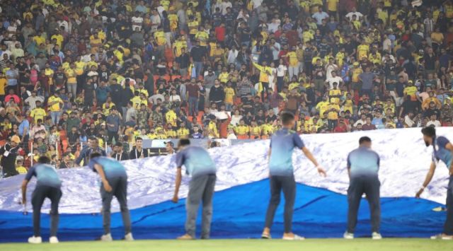 Rain halts Chennai Super Kings’ chase against Gujarat Titans in IPL final, pitch inspection at ...