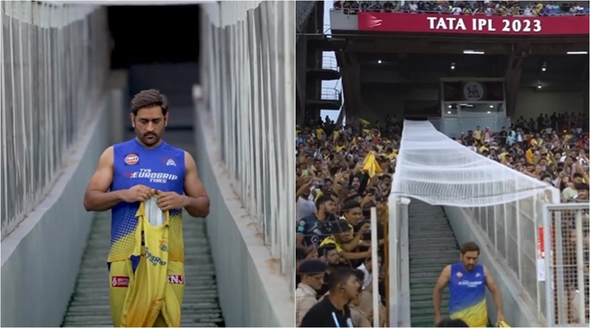 Watch: MS Dhoni comes out to rapturous ovation before GT vs CSK IPL ...