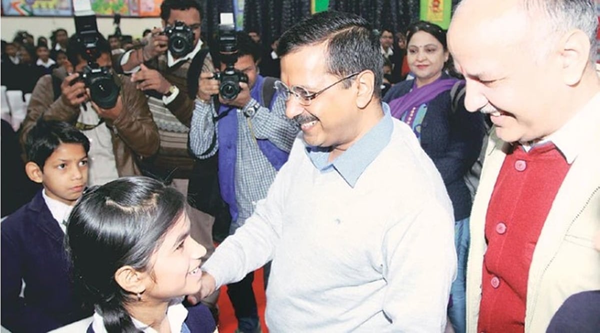 Delhi CM Kejriwal meets student who scored 100 percentile in JEE ...