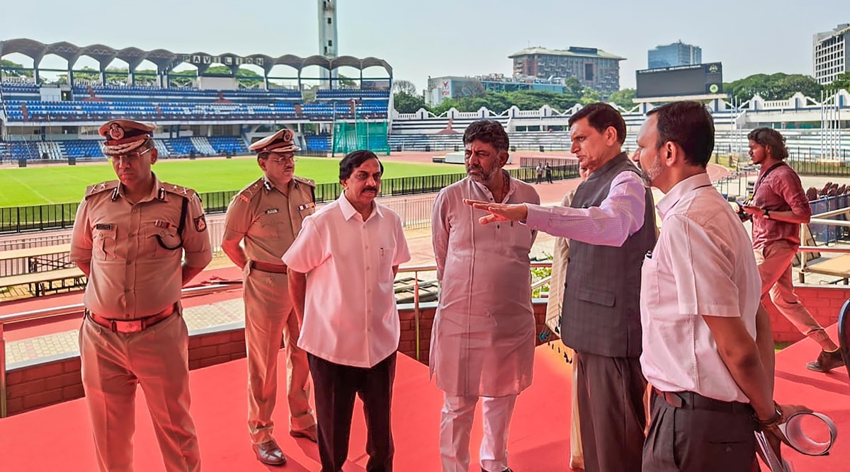Karnataka swearing-in tomorrow: Students writing CET-2023 exams in ...
