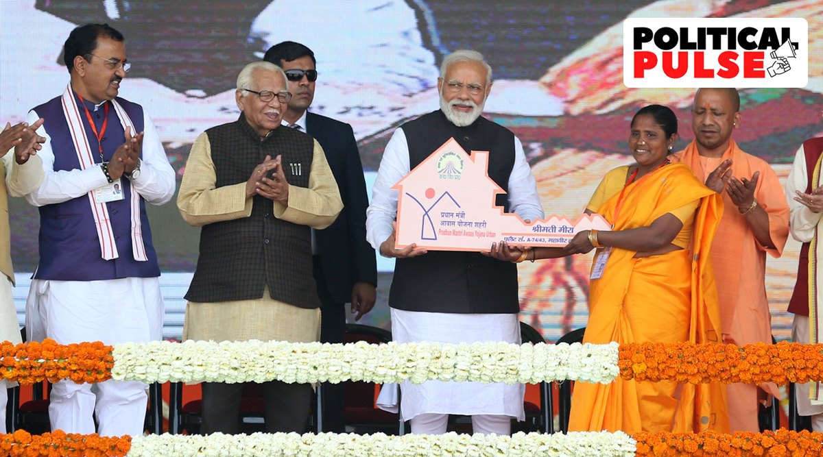 BJP coins a new slogan to woo women beneficiaries of housing scheme ...