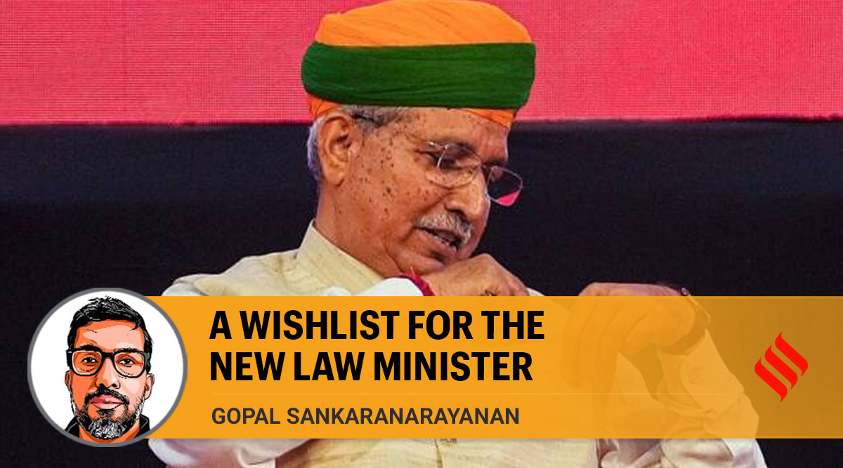 A wishlist for new Law Minister Arjun Ram Meghwal | The Indian Express