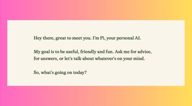 Inflection AI Introduces- Pi Chatbot, A ‘Supportive’ Personal Assistant ... Inflection AI Introduces- Pi Chatbot, A ‘Supportive’ Personal Assistant ...