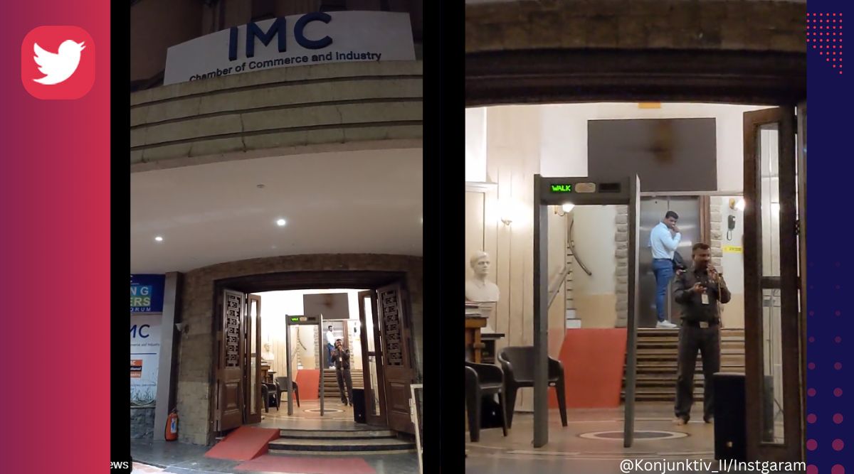 Security guard at IMC office in Mumbai enthrals passers-by with his rendition of ‘Saanj Dhale ...