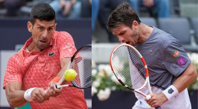 Watch: After being hit in the calf, Novak Djokovic takes issue with ...