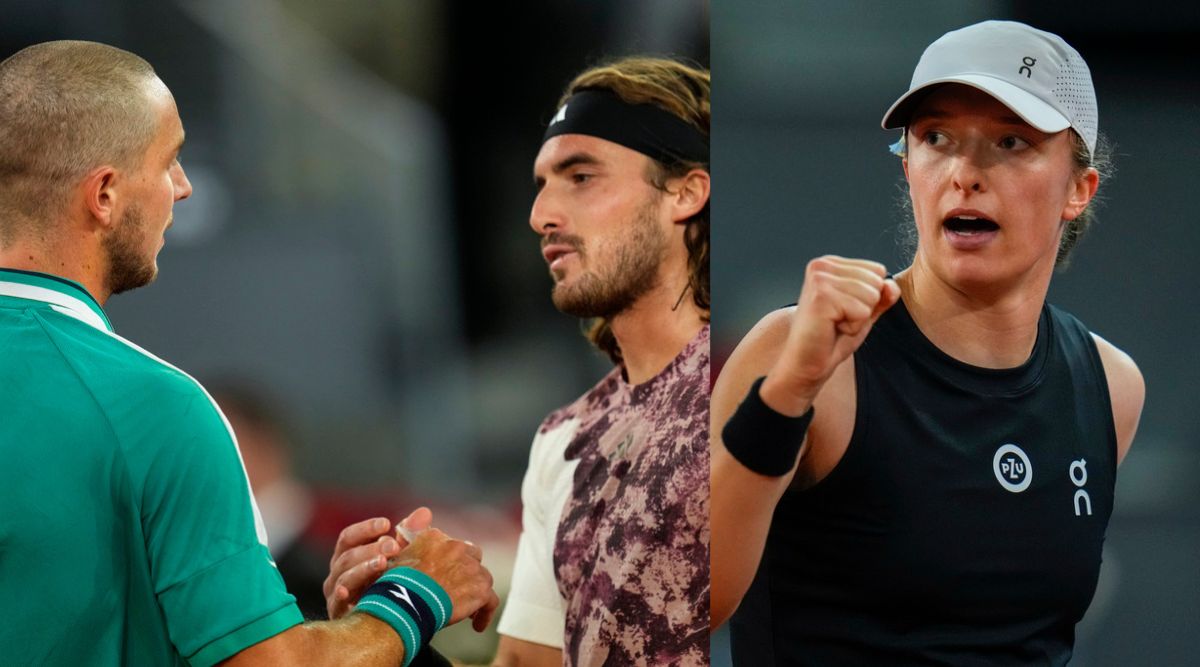 Struff stuns Tsitsipas in Madrid; Iga Swiatek to face Sabalenka ...