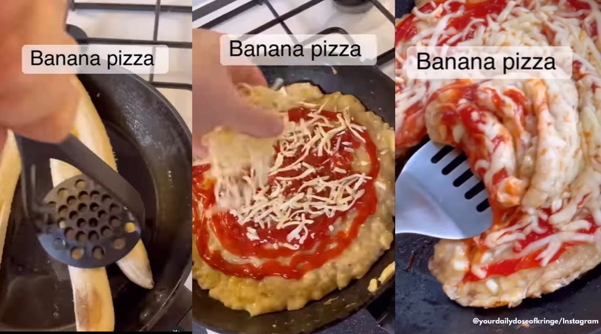 ‘That’s not cringe that’s painful’: This ‘banana pizza’ will give you a scare | Trending News ...
