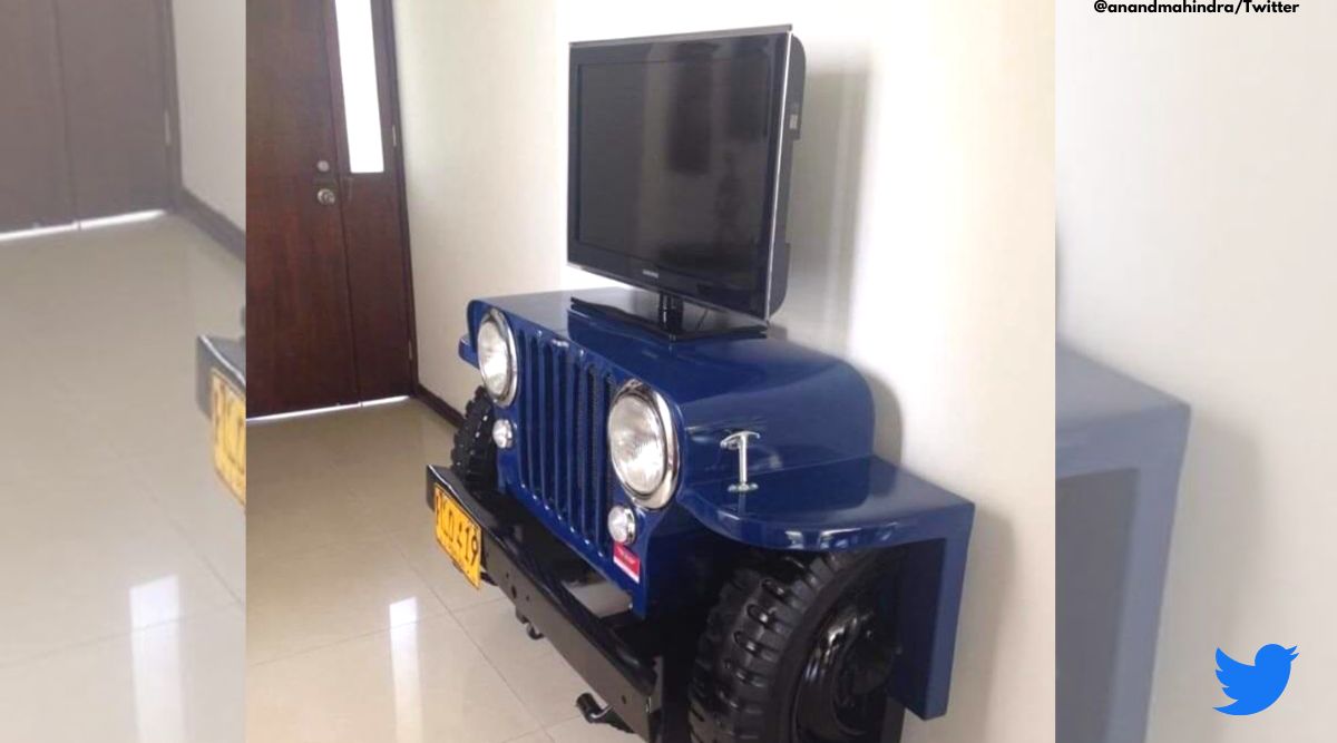 Anand Mahindra is impressed with this creative TV shelf. It involves a ...