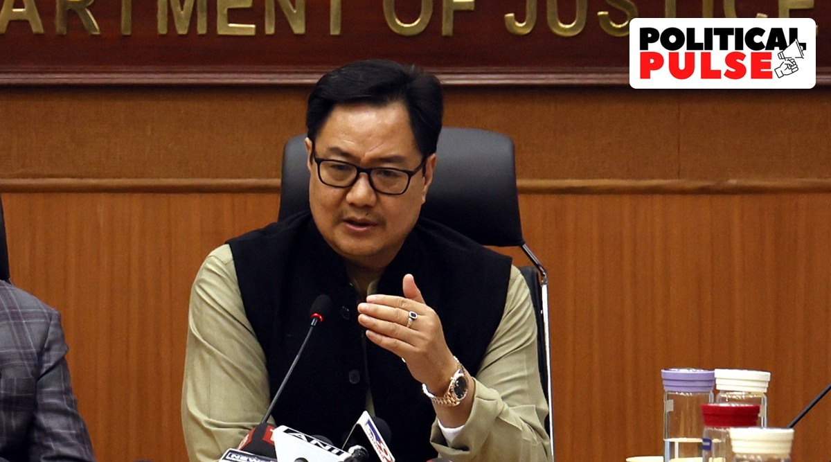 After his repeated swipes at SC and judges, Kiren Rijiju is out of Law Ministry | Political ...