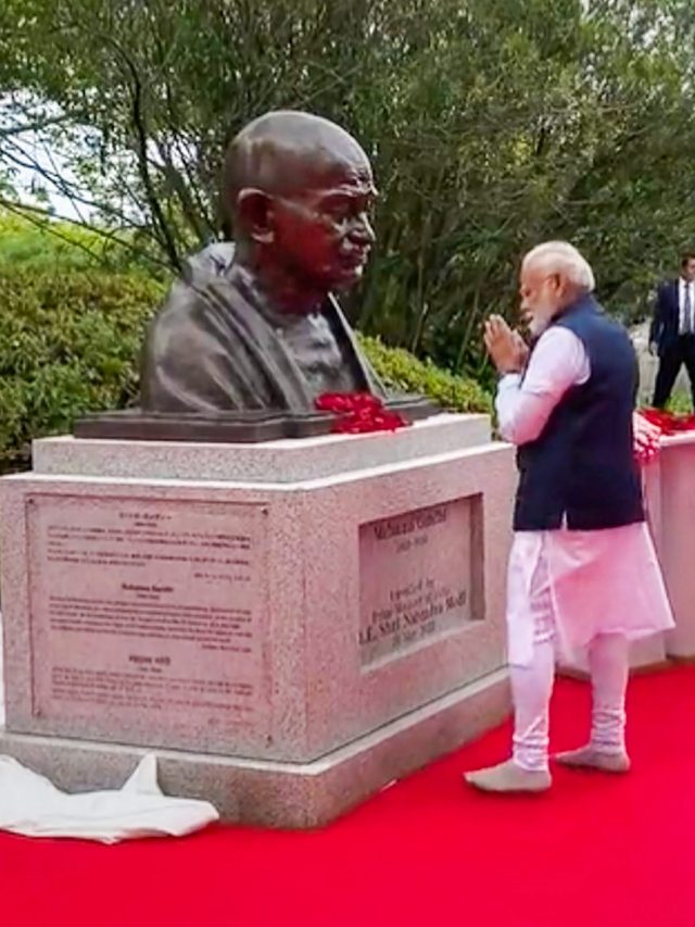 Day 2 of G7 summit: PM Narendra Modi hugs Biden, unveils Gandhi bust ...