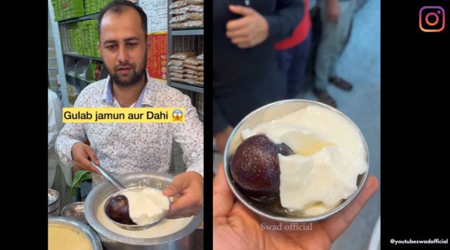 Netizens are divided over pairing gulab jamun with curd | Trending News ...