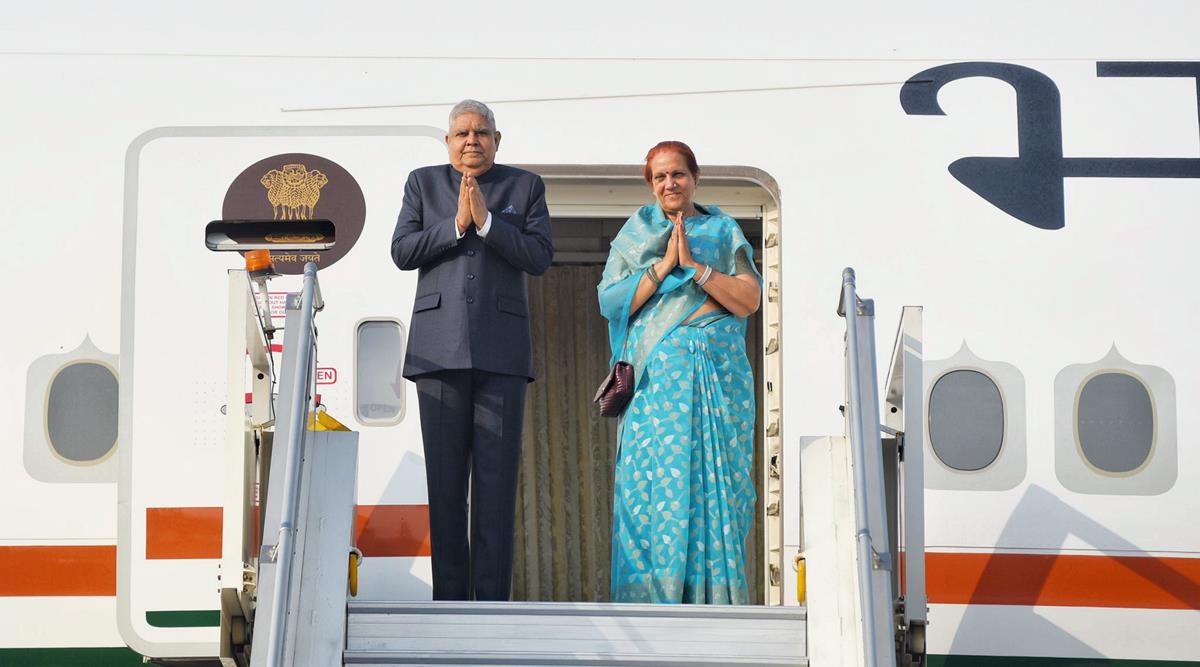 Vice President Jagdeep Dhankhar leaves for London to attend coronation ... Vice President Jagdeep Dhankhar leaves for London to attend coronation ...