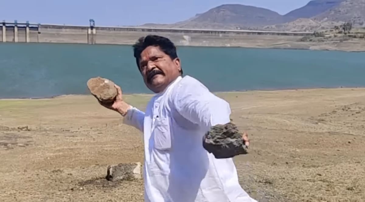 Stones in hand, NCP tribal leader seen in video threatening to harm ...
