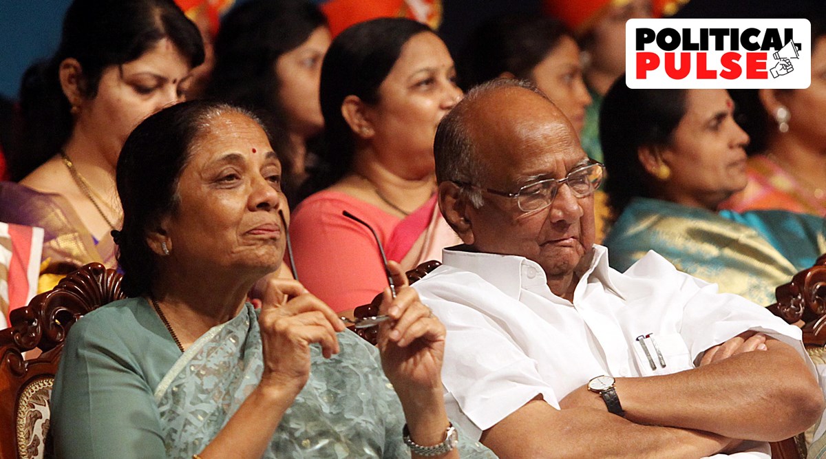 As NCP tosses and turns, a steadying influence: Sharad Pawar’s wife ...
