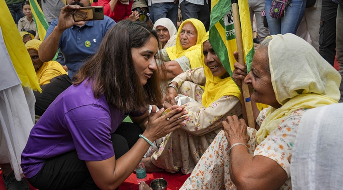 Delhi wrestlers protest: Farmers join against WFI chief Brij Bushan ...