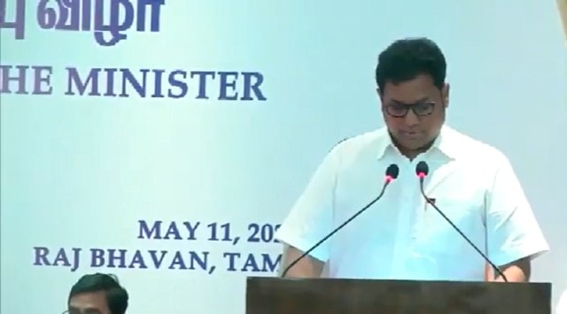 T R B Rajaa sworn in as minister in Tamil Nadu Cabinet | Chennai News ...