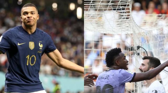 Kylian Mbappé sends message of support to Real Madrid forward Vinícius Júnior after racist abuse ...