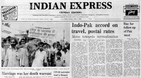 November 3, 1982, Forty Years Ago: Indo-Pak Peace | The Indian Express