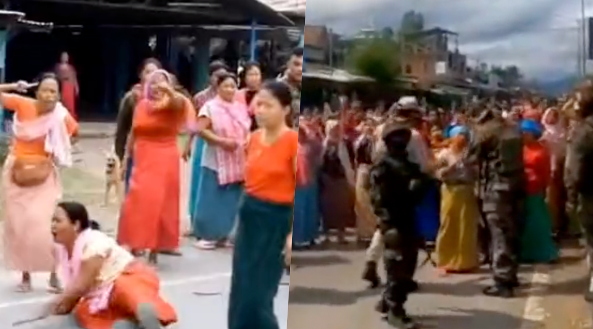 Women protesters interfering in Manipur ops, says Army, puts out video ...