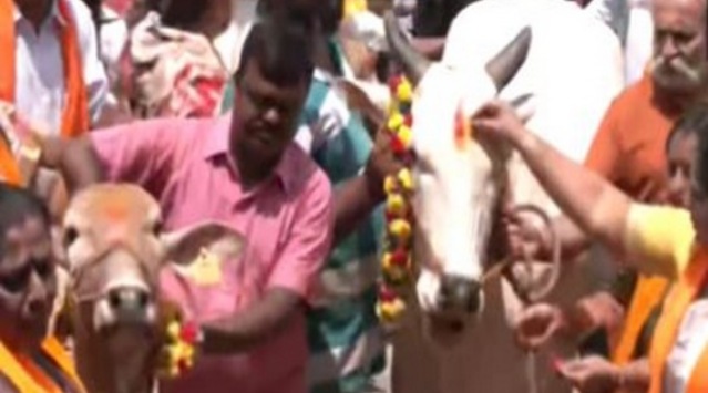 BJP protests against Karnataka Minister’s statement on cow slaughter ...