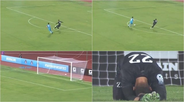 Watch: Pakistan goalie Saqib Hanif’s blunder helps Sunil Chhetri put ...