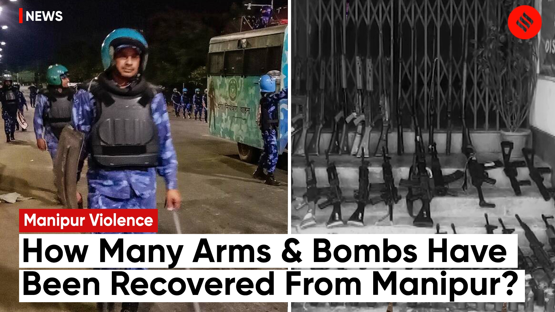 Manipur latest news over 1000 arms 230 bombs have been recovered from ...
